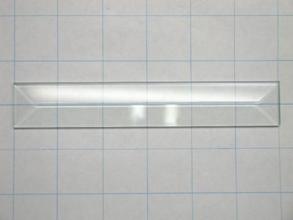 BEVELED GLASS FOR STAINED GLASS RECTANGLE 1 X 6 2459 BEVEL RECTANGLE 1 ...