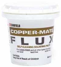 CANFIELD COPPER-MATE PASTE FLUX 4 OZ 8419 FLUX CANFIELD COPPER-MATE ...